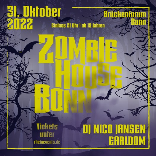 ZOMBIE HOUSE | Halloween Party Bonn | Brückenforum Bonn
